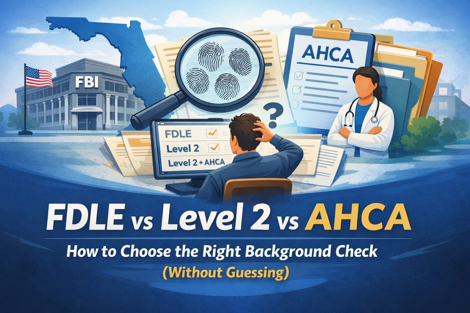 FDLE vs Level 2 vs AHCA Background Checks Explained